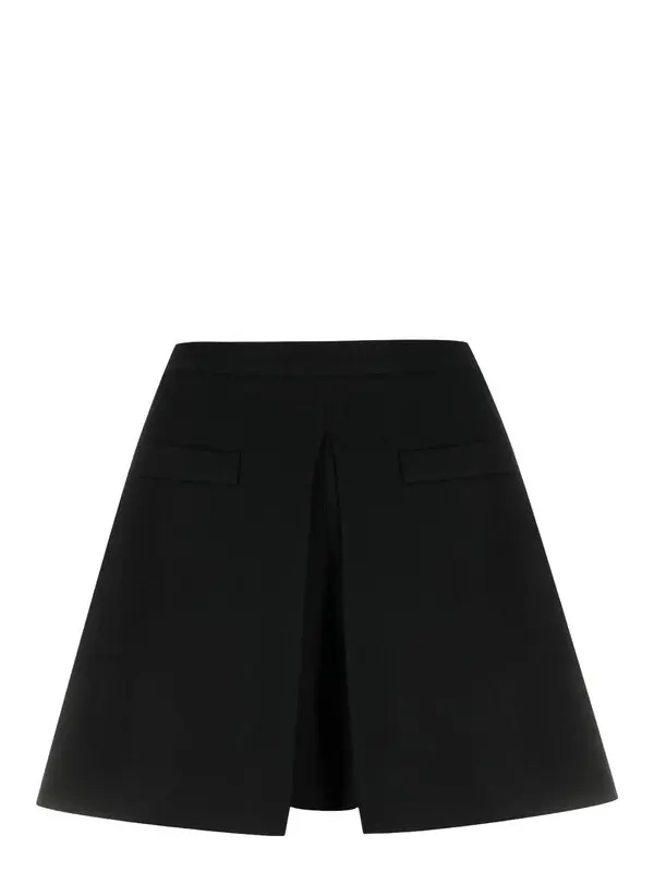 Moschino Pleated Detail Short Shorts - Black