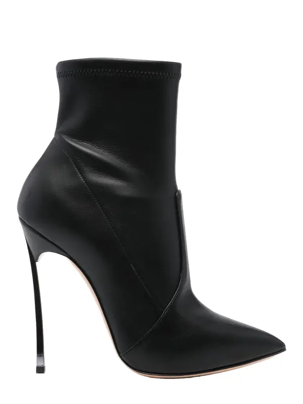 Casadei Blade 130mm Leather Boots - Black