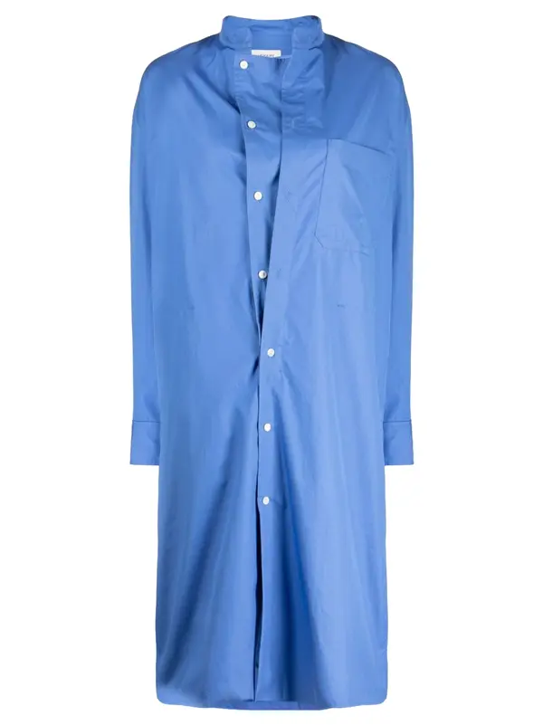 LEMAIRE Organic-cotton Poplin Shirtdress - Blue