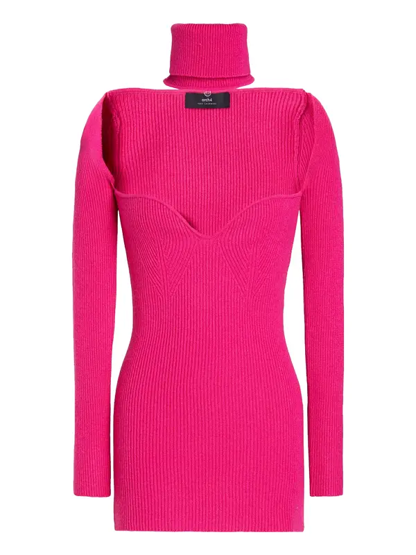 Arch4 Amandine Convertible Cashmere Sweater - Fuchsia