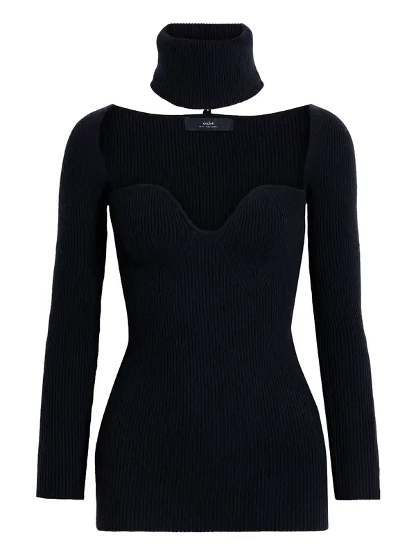 Arch4 Amandine Convertible Cashmere Sweater - Navy