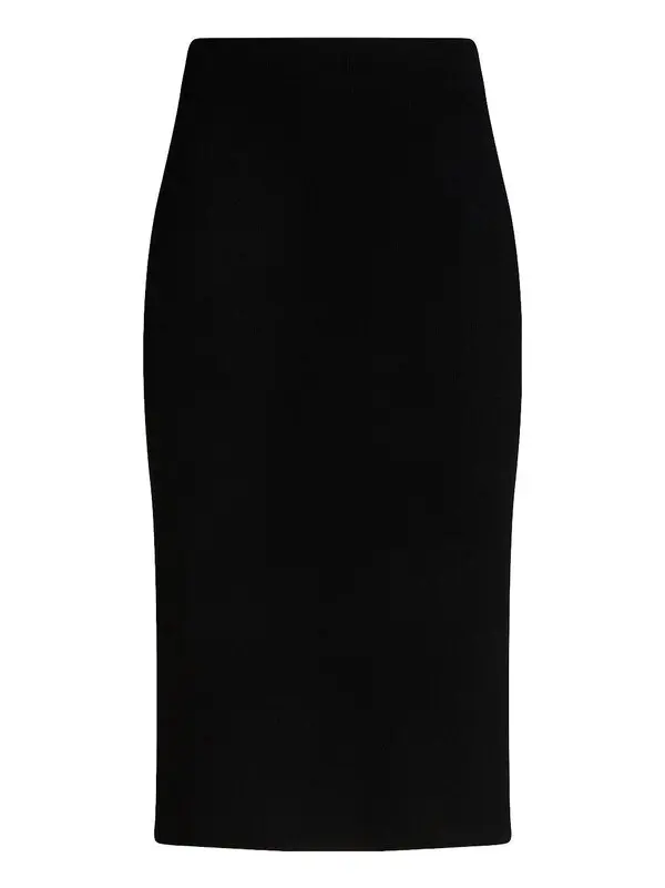 Arch4 Ribbed Cashmere Skirt - Black