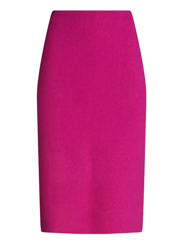 Arch4 Ribbed Cashmere Skirt - Fuchsia
