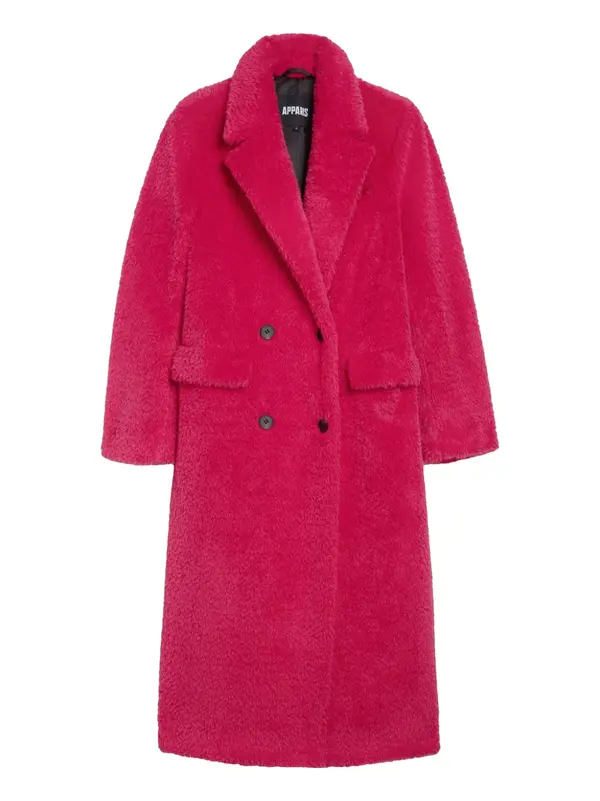 Apparis Astrid Double-breasted Coat - Pink