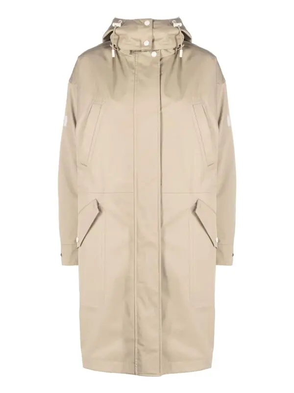 YVES SALOMON Hooded Midi Parka - Neutrals