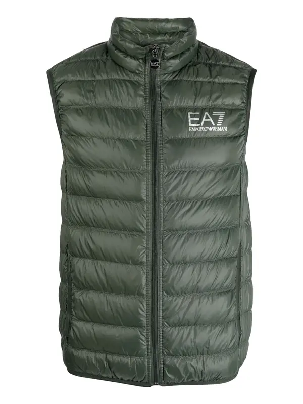 Emporio Armani Padded Sleeveless Gilet - Green