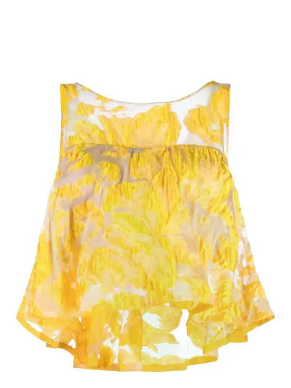 GEMY MAALOUF Sleeveless Top - Yellow