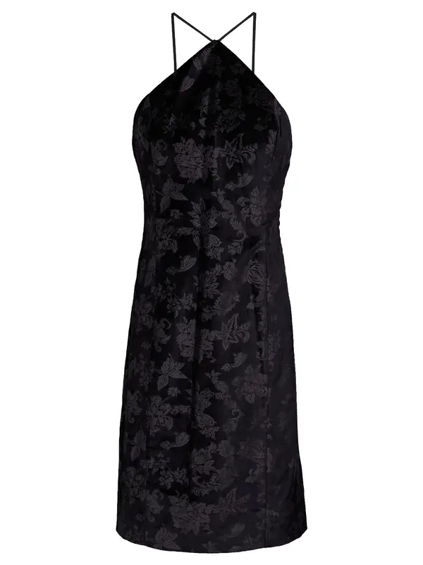 Rag & Bone Fara Velvet-jacquard Dress - Black
