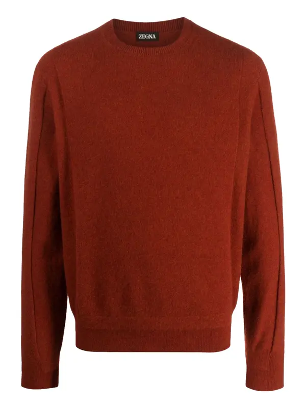 Zegna Wool-cashmere Blend Jumper - Brown
