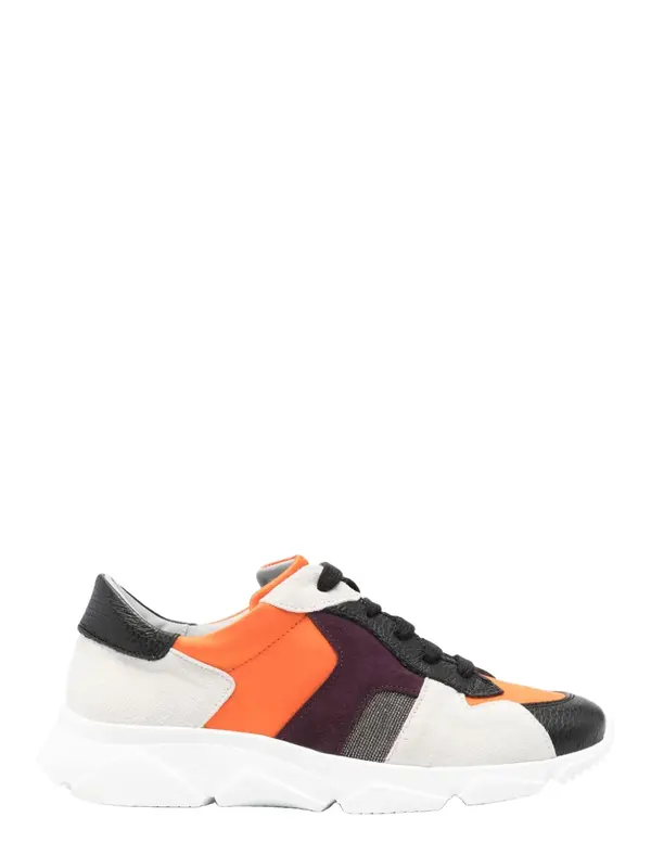Fabiana Filippi Colour-block Panelled Leather Sneakers - Purple