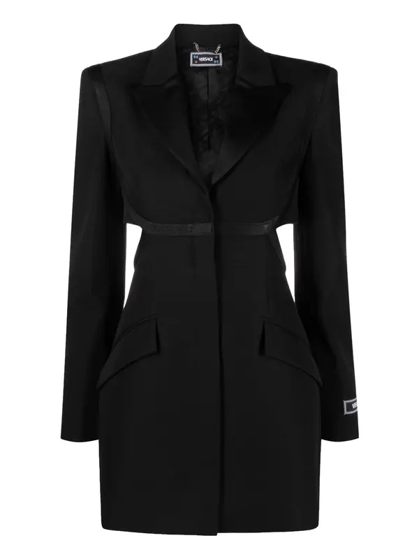 Versace Cut-out Blazer - Black