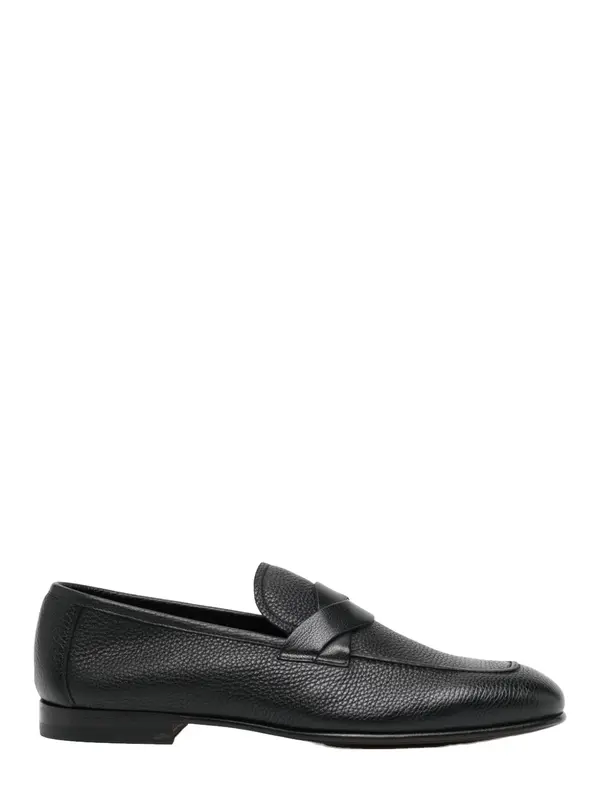 TOM FORD Sean Twist-detail Leather Loafers - Black