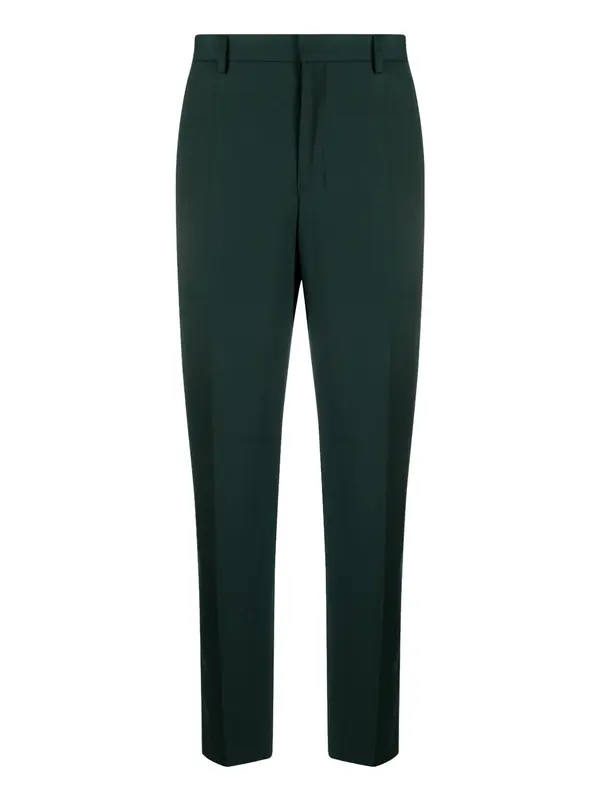 ÉTUDES STUDIO Pressed-crease Straight-leg Trousers - Green