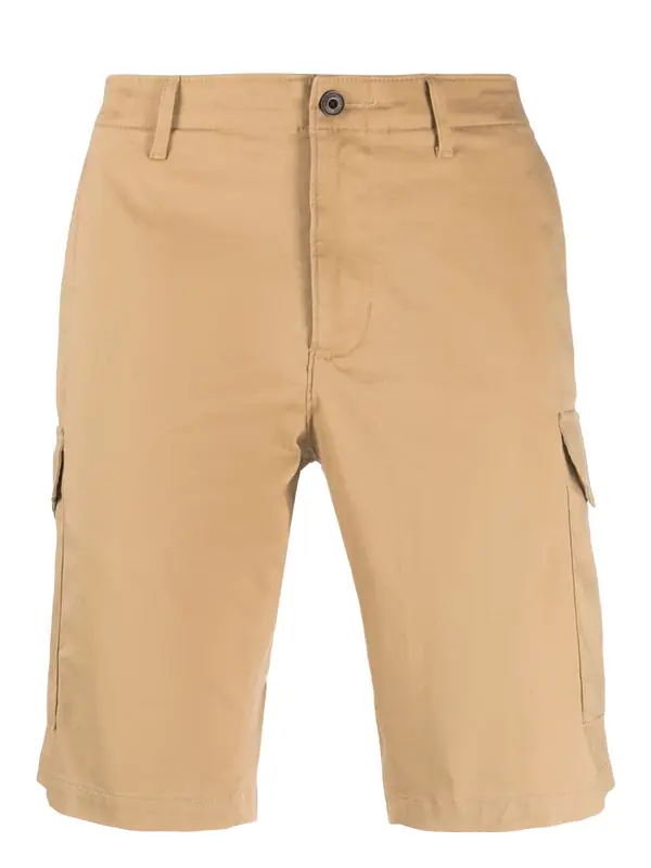 Tommy Hilfiger Harlem Logo-embroidered Cargo Shorts - Neutrals