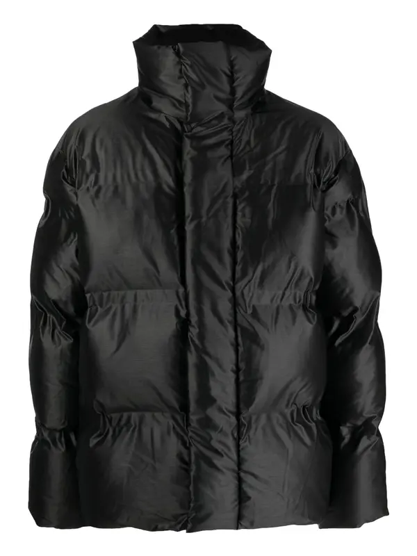 Rains Funnel-neck Padded Jacket - Black