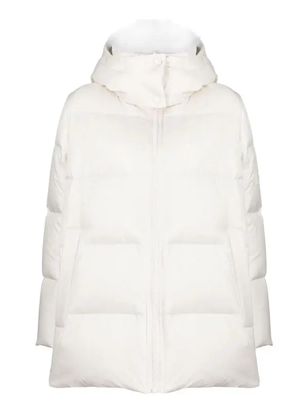YVES SALOMON Hooded Padded Jacket - Neutrals