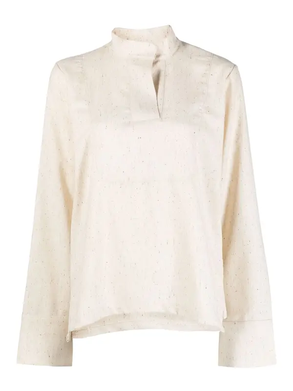 DESTREE Paavo Button-placket Shirt - Neutrals