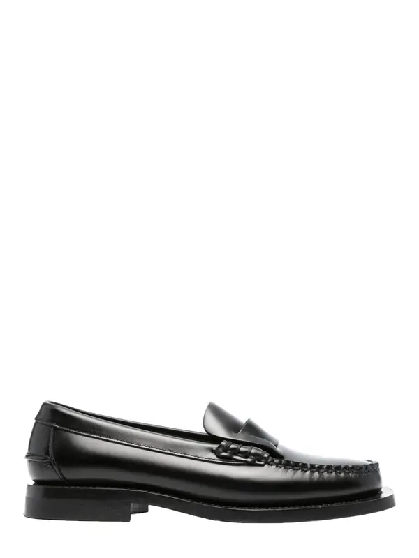 Hereu Sineu Leather Loafers - Black