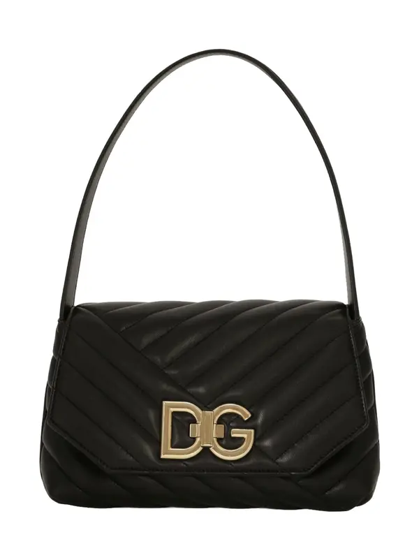 Dolce & Gabbana Logo-buckle Padded Bag - Black