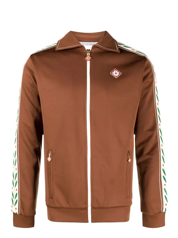 Casablanca Laurel Track Jacket - Brown