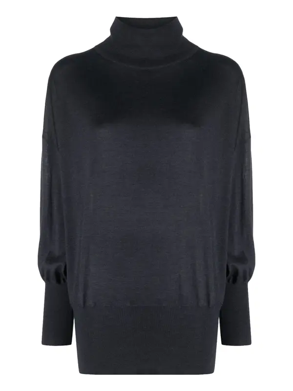 Brunello Cucinelli Roll-neck Jumper - Blue