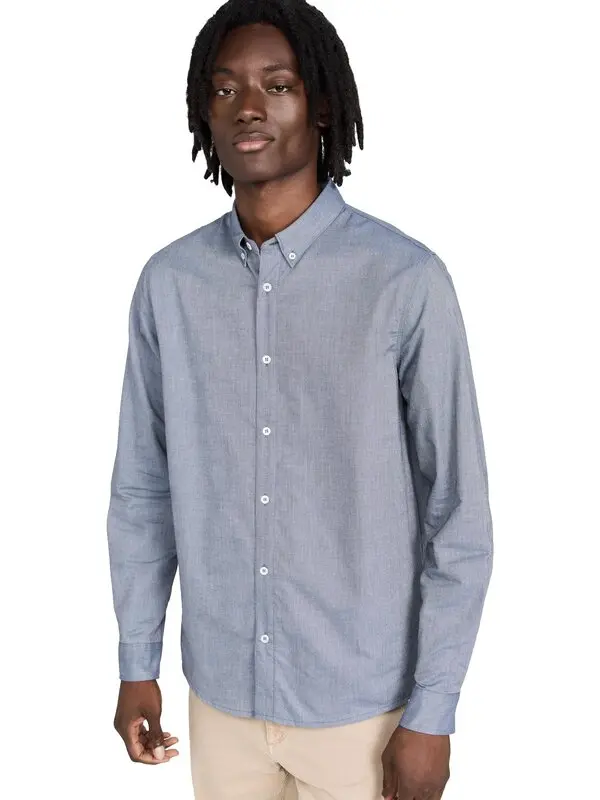 A.p.c. A. P.c. Oxford Button Down - Marine