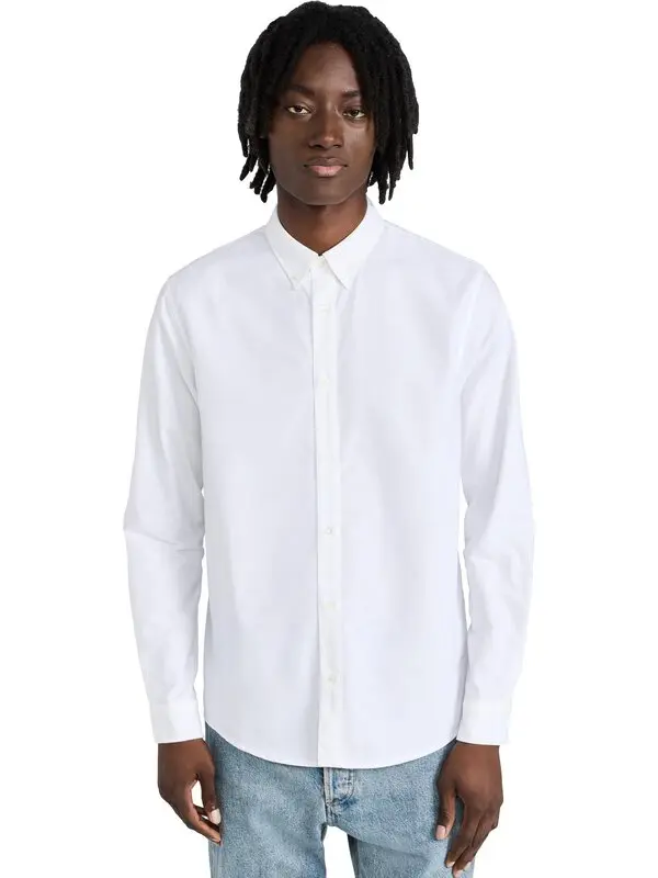 A.p.c. A. P.c. Oxford Button Down Shirt - White