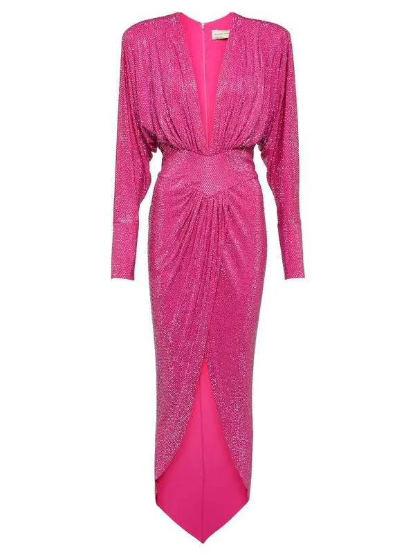 Alexandre Vauthier Embellished Maxi Dress - Pink