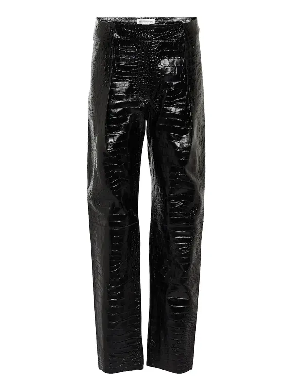 Victoria Beckham High-rise Leather Leggings - Black