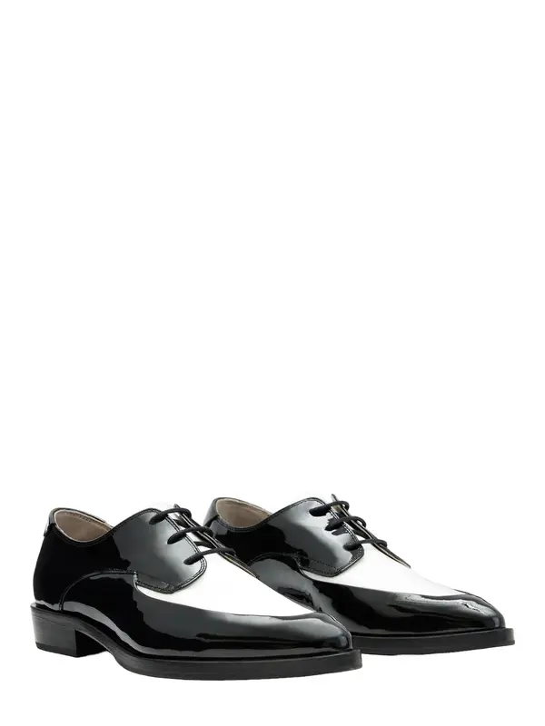 ALLSAINTS Lex Derby - Black/white Shine