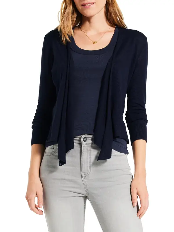 NIC+ZOE All Year 4-way Convertible Cardigan - Dark Indigo