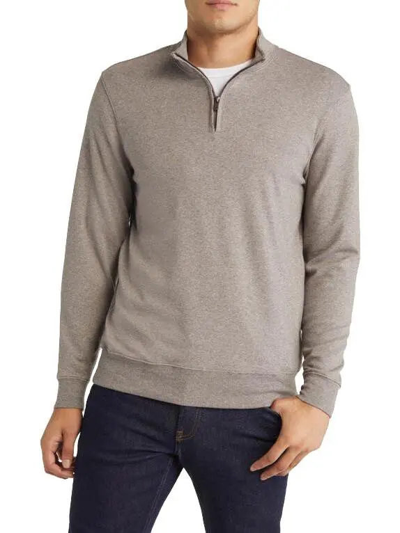 THE NORMAL BRAND Weekend Quarter Zip Top - Athletic Grey