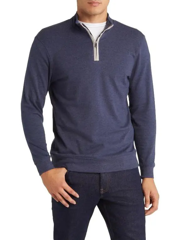 THE NORMAL BRAND Weekend Quarter Zip Top - Normal Navy