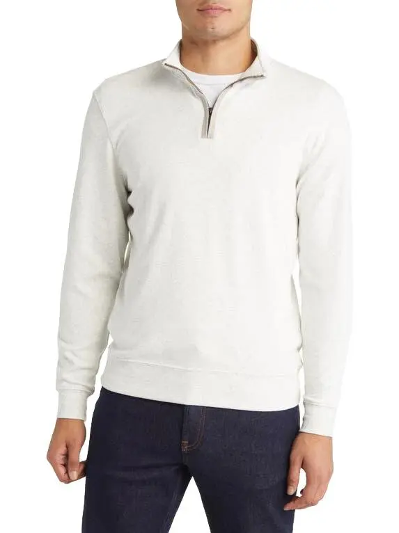THE NORMAL BRAND Weekend Quarter Zip Top - Stone