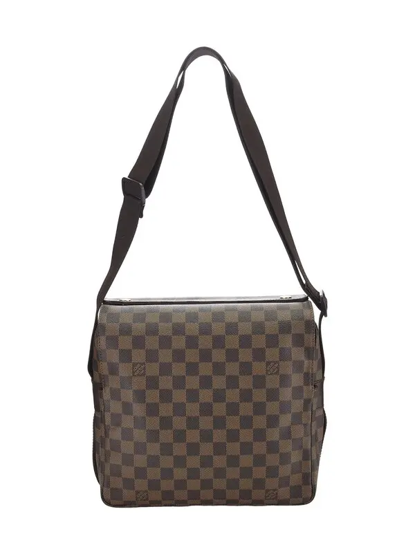 LOUIS VUITTON Damier Ebene Naviglio Messenger Bag - Brown