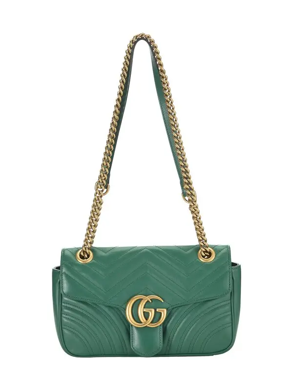 Gucci Gg Marmont Shoulder Bag - Green