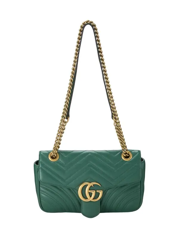 Gucci Gg Marmont Shoulder Bag - Green
