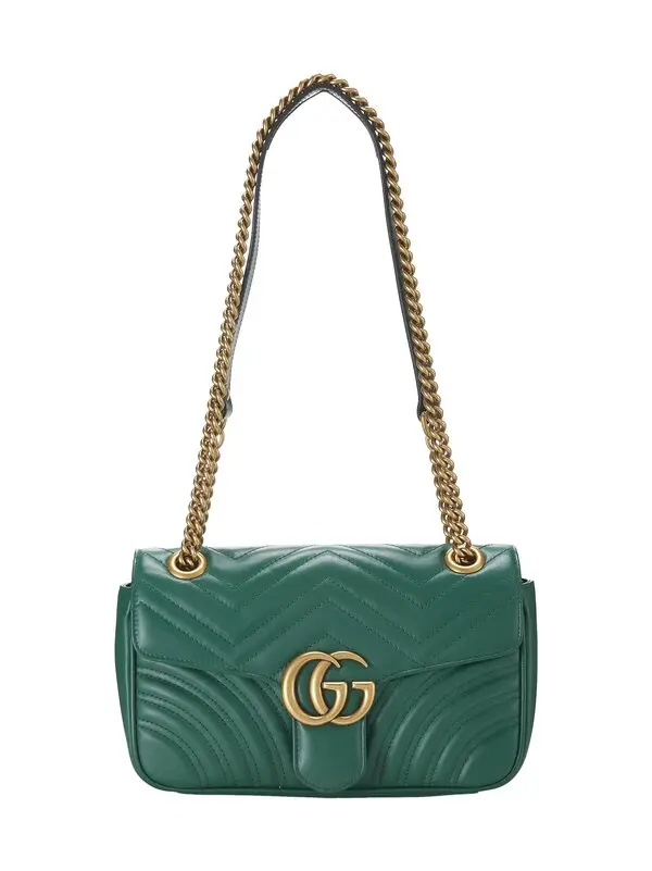Gucci Gg Marmont Shoulder Bag - Green