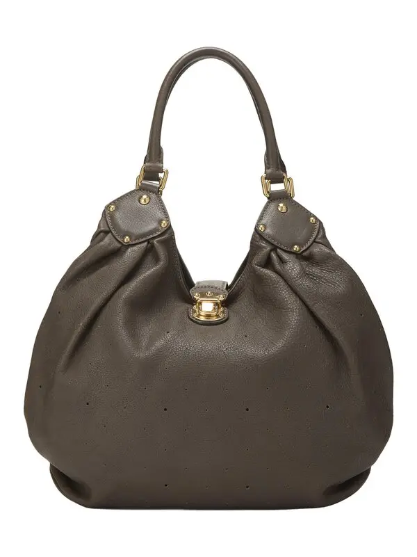 LOUIS VUITTON Monogram Mahina Large Tote - Grey