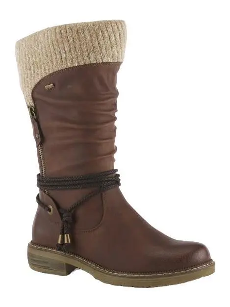 SPRING STEP SHOES Acaphine Faux Shearling Boots - Brown