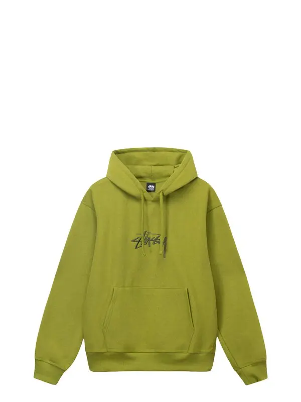 StÜssy Stock Logo Appliqué Hoodie - Green