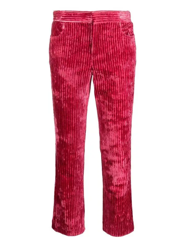 Isabel Marant Mid-rise Corduroy Trousers - Pink