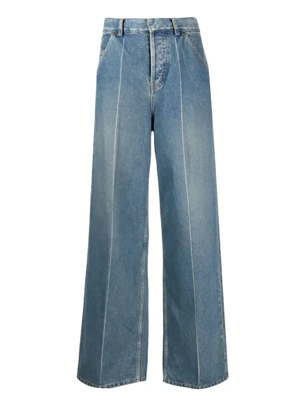 PETAR PETROV High-rise Wide-leg Jeans - Blue