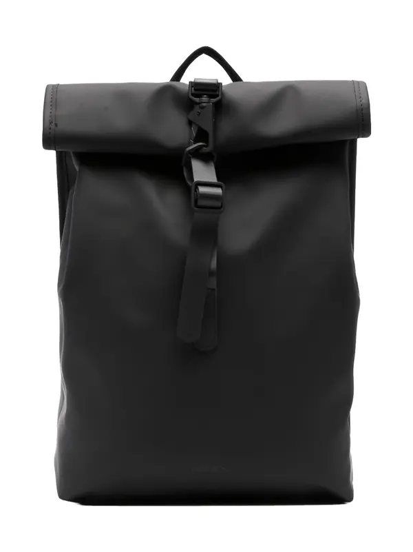 Rains Mini Rolltop Backpack - Black