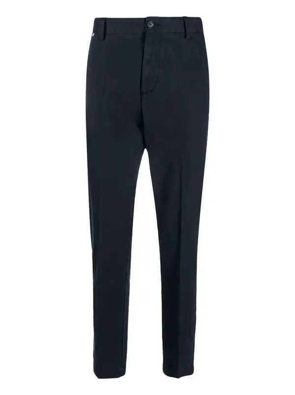 BOSS Tapered Cotton Trousers - Blue