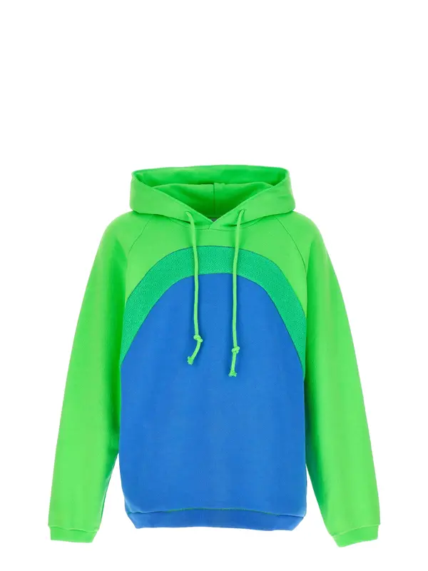 ERL Rainbow Bouclé Cotton Hoodie - Blue