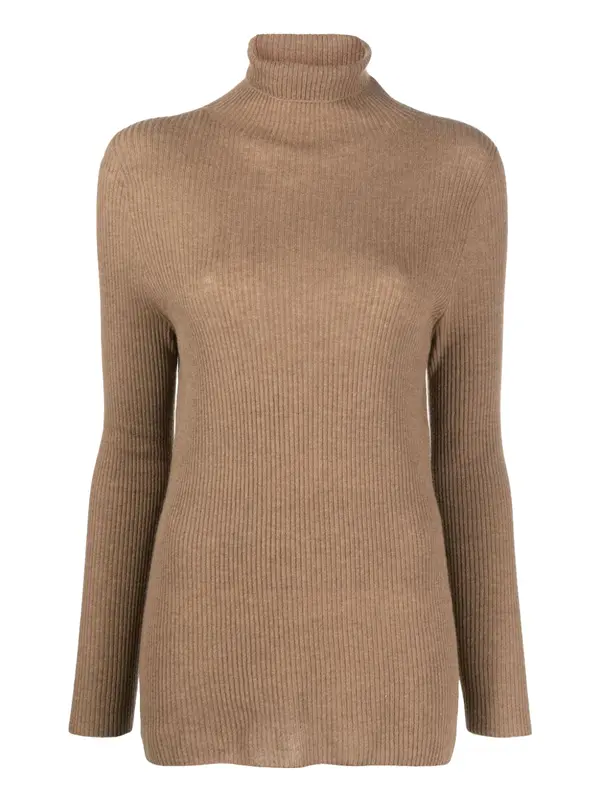 Fabiana Filippi Roll-neck Jumper - Brown