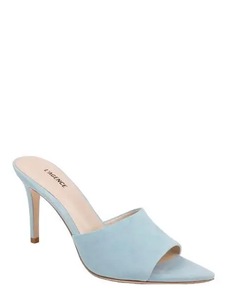 L'Agence Lolita Pointed Toe Sandal - Pale Blue