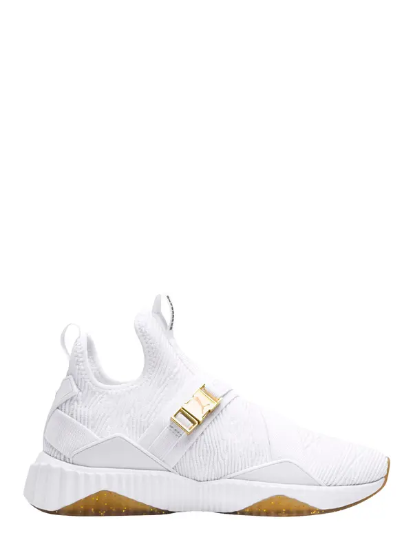 PUMA Defy Varsity Mid Metallic Sneakers - White