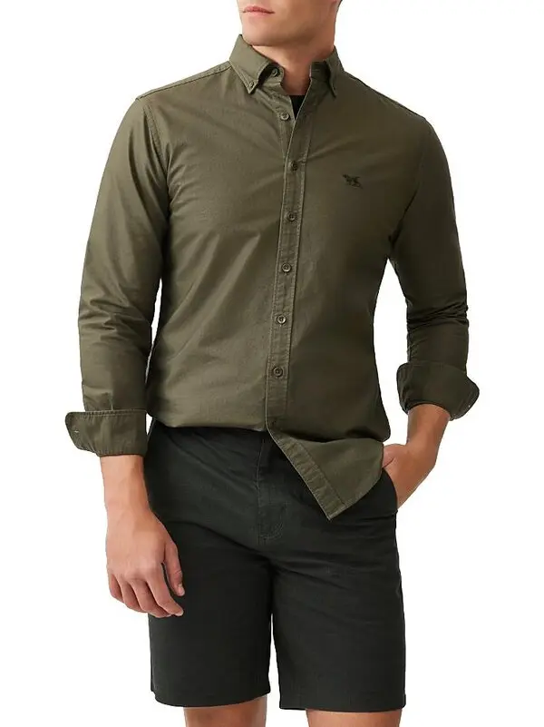 Rodd & Gunn Gunn Oxford Long Sleeve Slim Fit Shirt - Forest